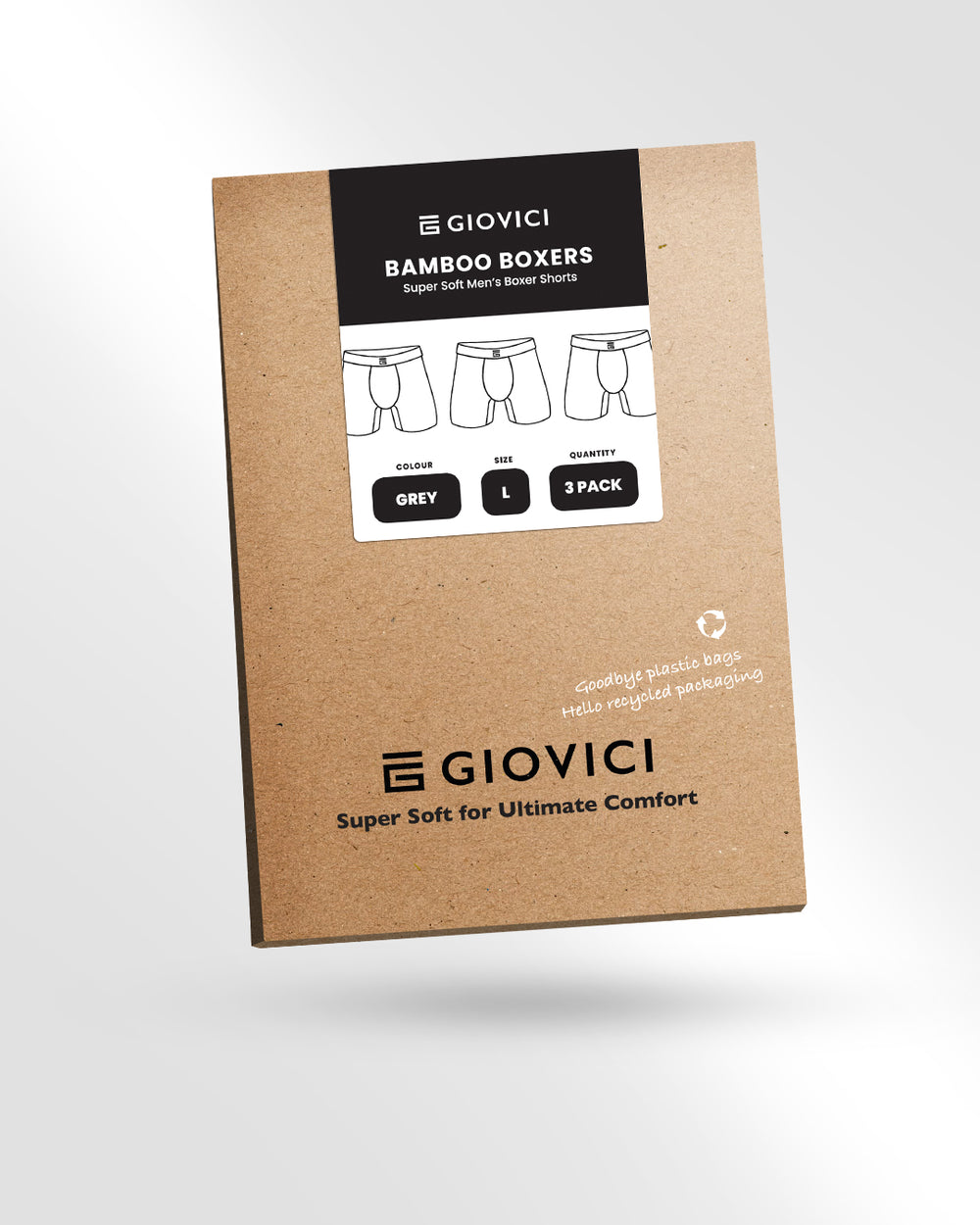 Men's Bamboo Boxers | 3 Pack | Designed in the UK