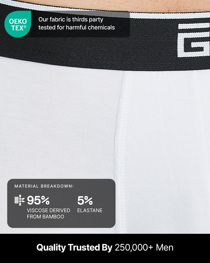 Men's Bamboo Boxers | 3 Pack | Designed in the UK