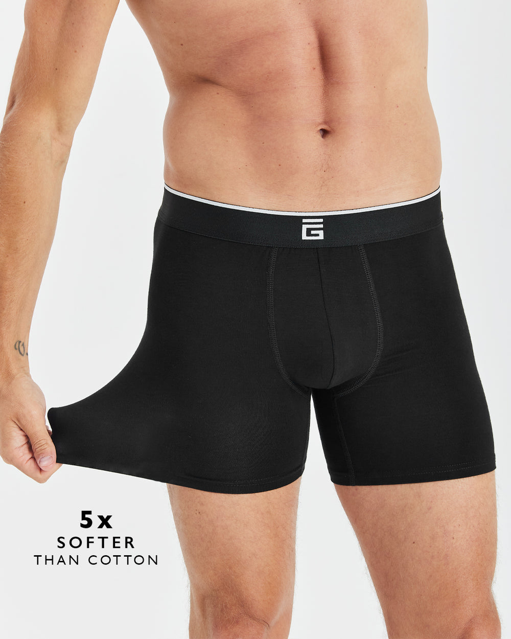The Bamboo Boxer - Nero Black