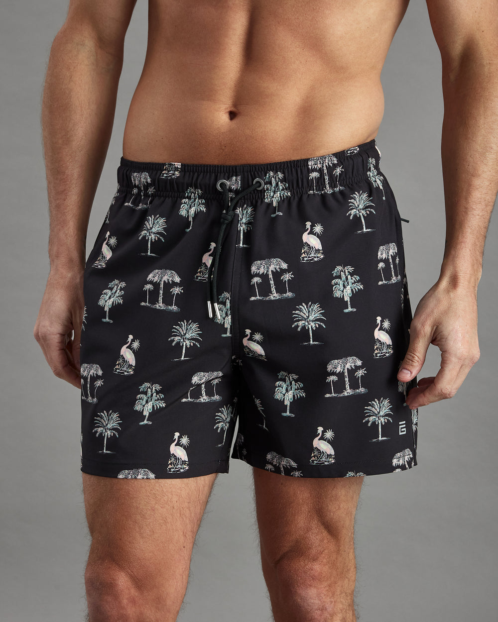 Zero Mesh Swim Shorts - Golden Palms